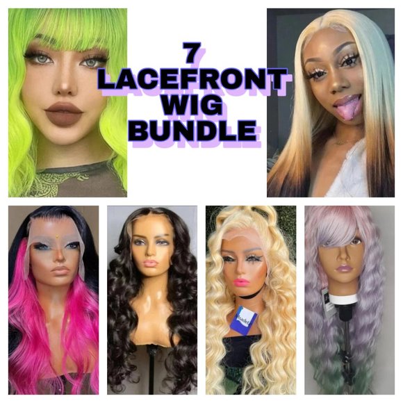 Hair | Lace Front Wig Bundle 7 Wigs Brand New Never Worn Wigs | Poshmark